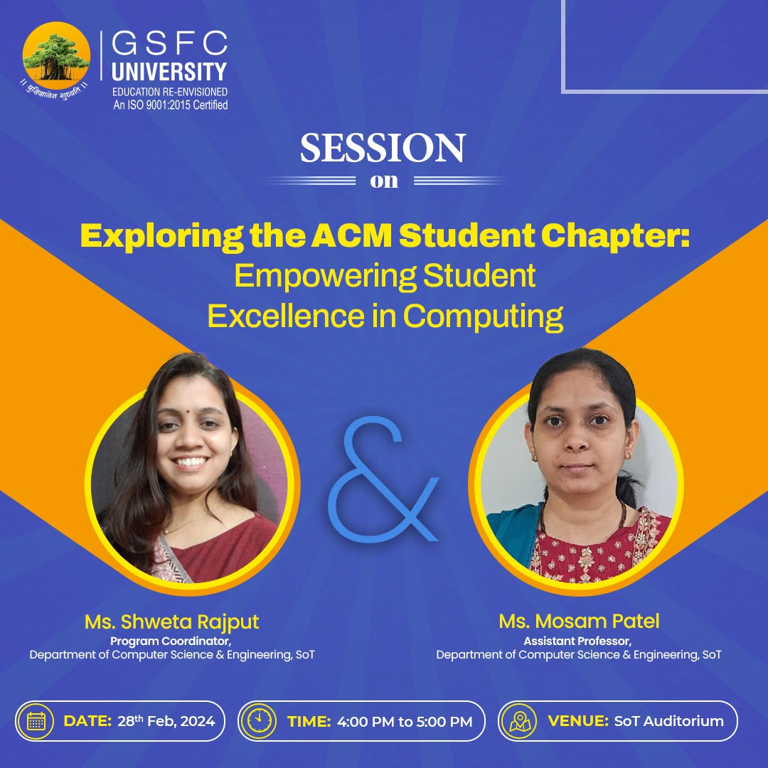 Exploring the ACM Student Chapter | GSFC University, Vadodara
