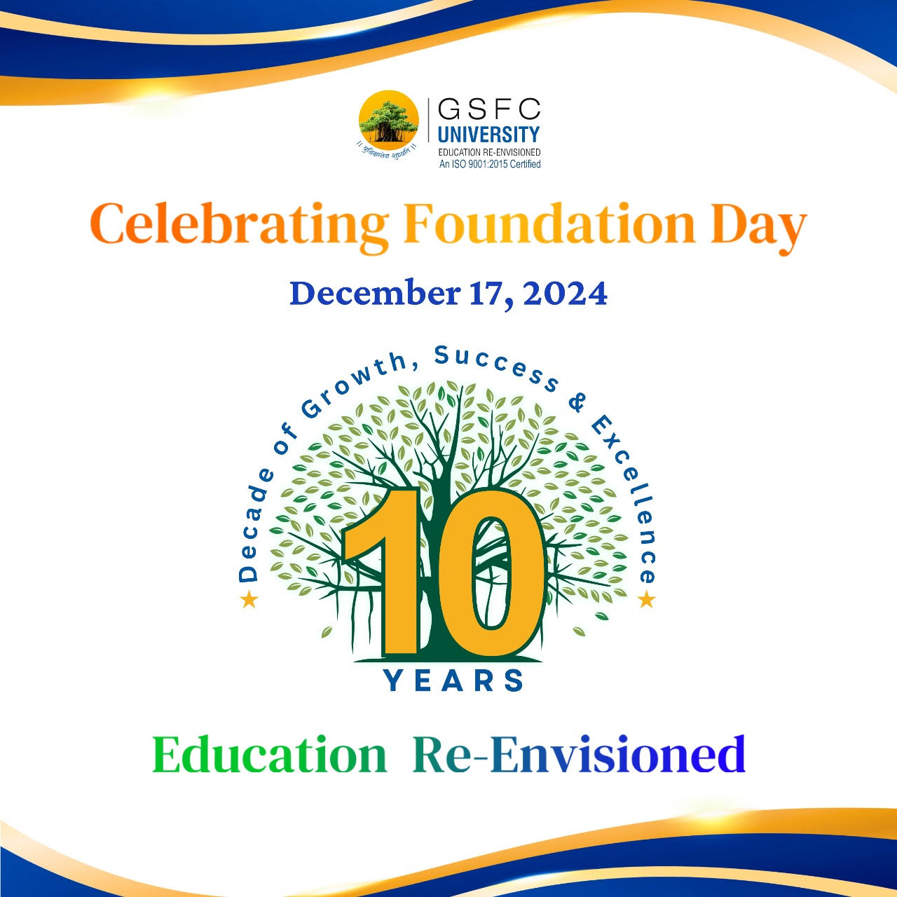 Foundation Day Celebration | GSFC University, Vadodara